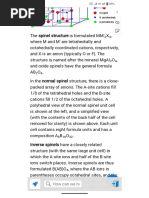 Spinel and Inverse Spinel Structures | PDF | Chemical Substances ...