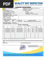 Ultrasonic Testing Report for SASIB | PDF | Materials | Mechanical ...