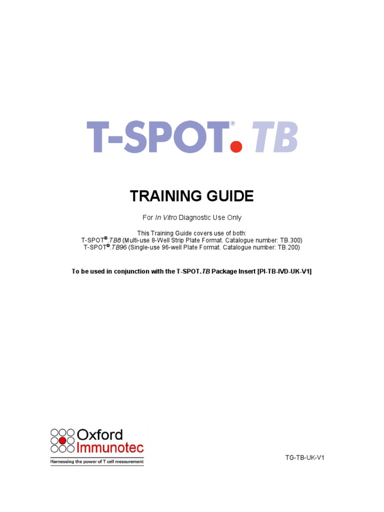 Training Guide TG TB UK V1 | PDF | Assay | Medical Specialties