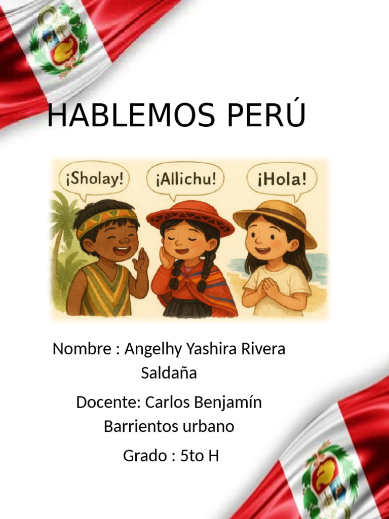 5h Angelhy Yashira Rivera Saldaña Discurso | PDF | Perú | Lengua española