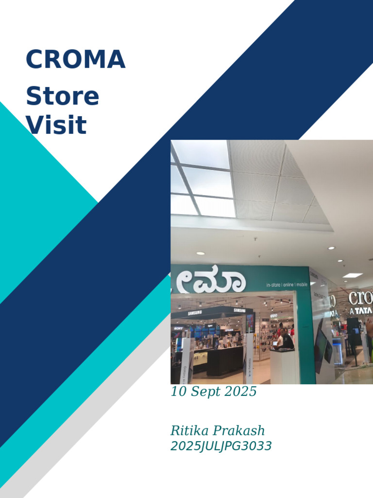 Croma's Retail Strategy Insights | PDF | Brand | Marketing