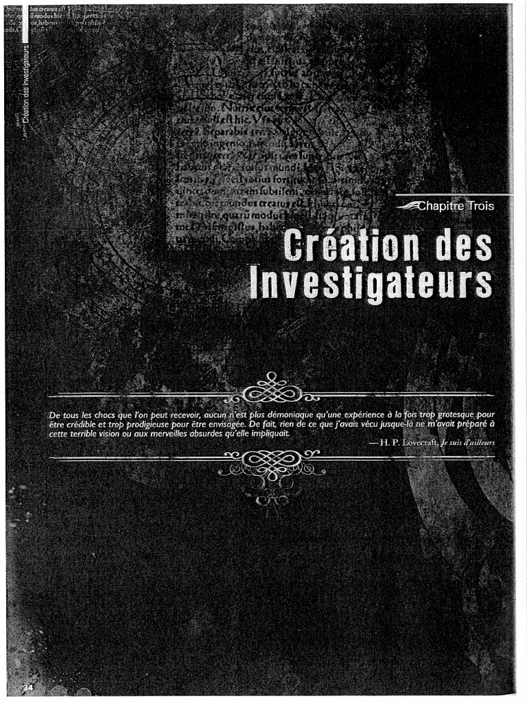 Cthulhu Création de Persos | PDF