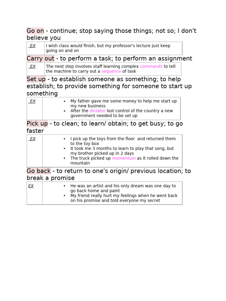 Phrasal Verb 1 | PDF