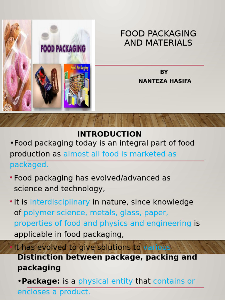 Essential Aspects of Food Packaging | PDF | Hazards | Redox