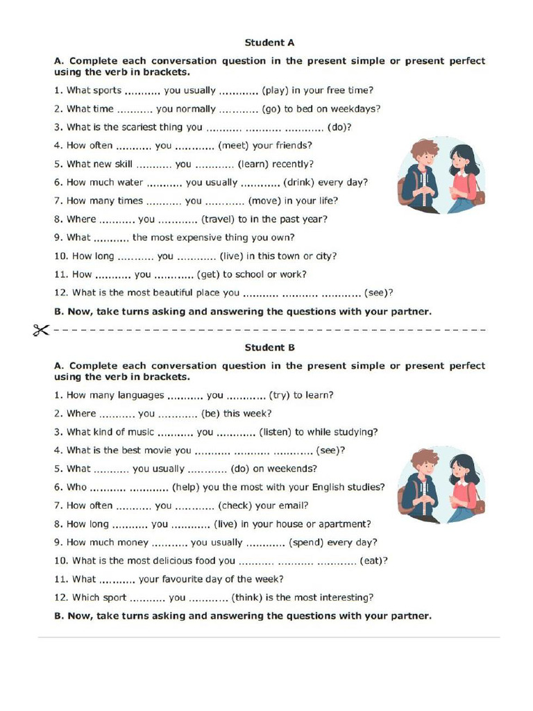 Present Perfect Speaking | PDF