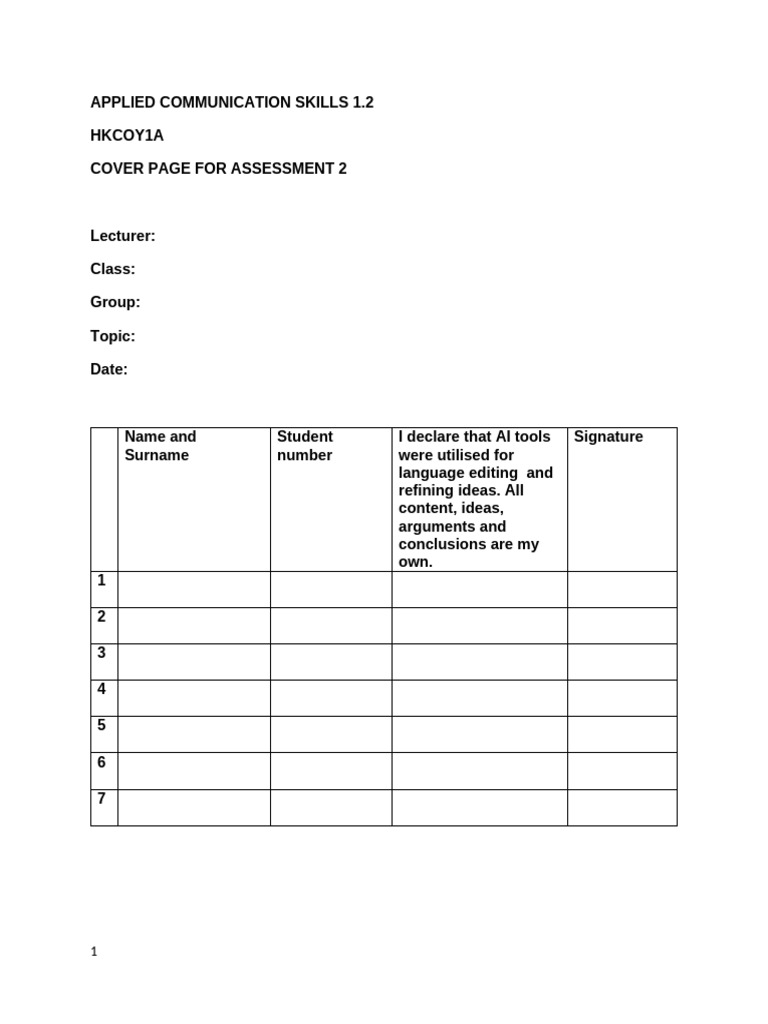 Applied Communication Skills Assessment | PDF | Learning | Communication