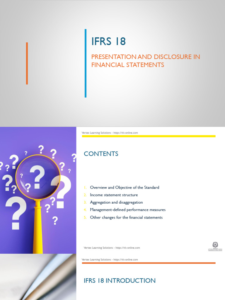 IFRS 18: Financial Statement Disclosure | PDF | Income Statement | Income