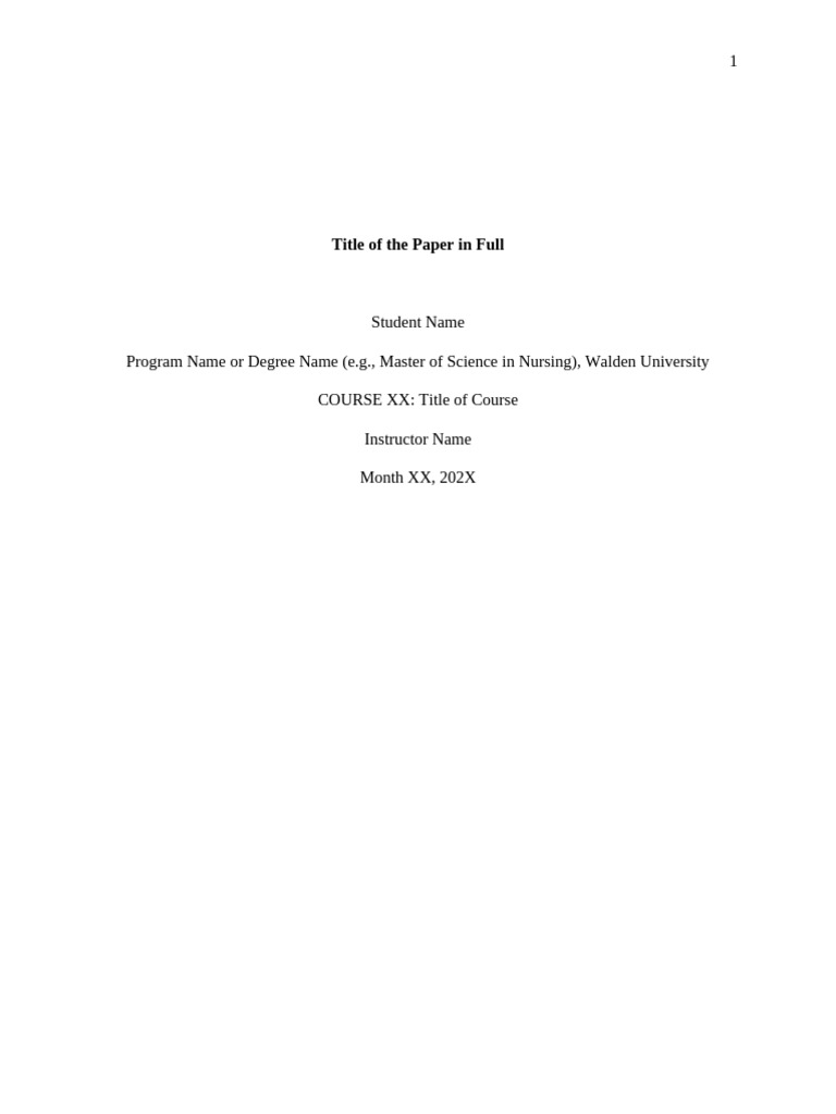 Course Paper Template With Abstract APA 7 | PDF | Medicine | Public Health