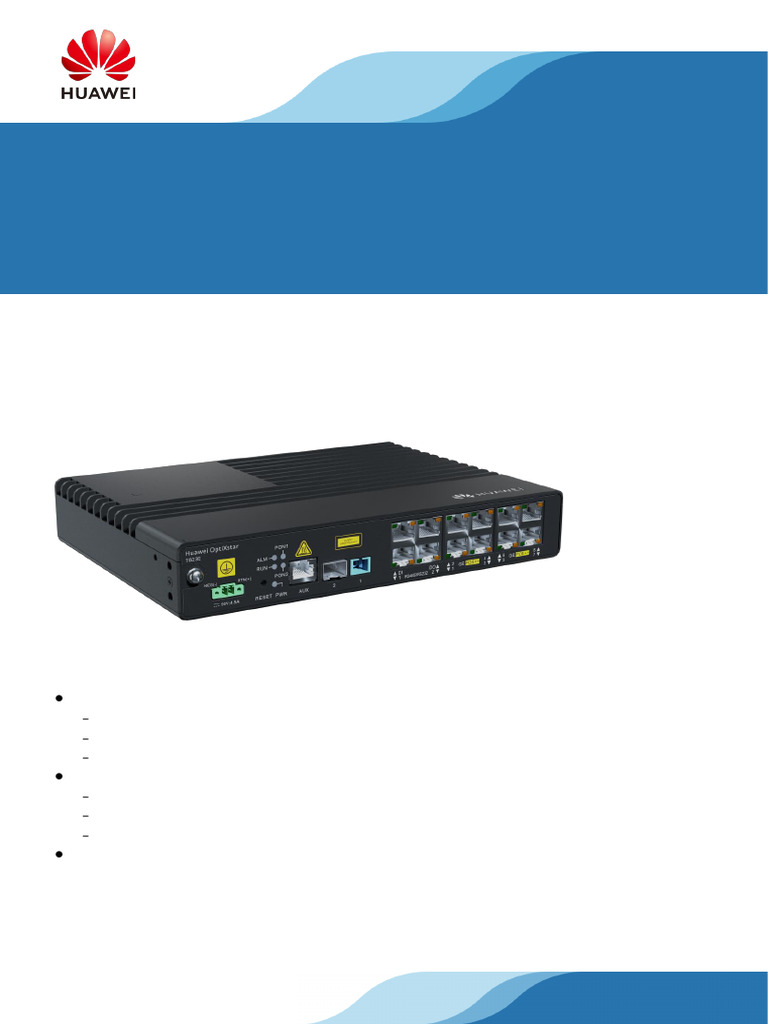 OptiXstar T823E-X Industrial ONU Datasheet | PDF | Ip Address ...