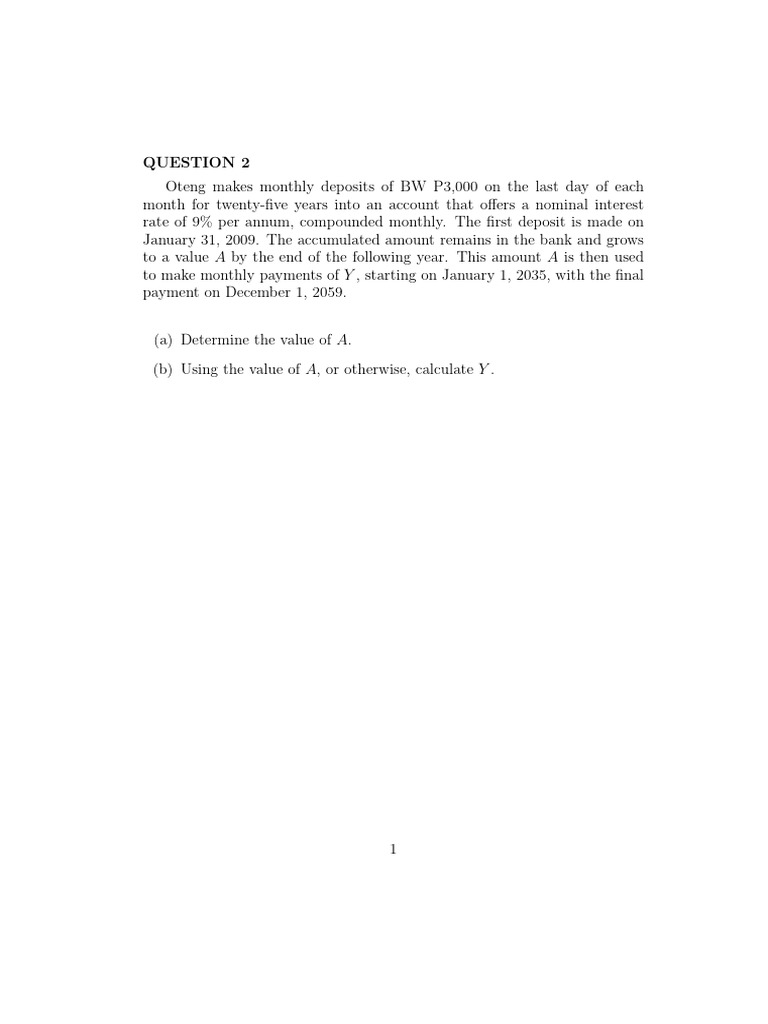 Maf!01 Tutorial Question 9september 2025 | PDF