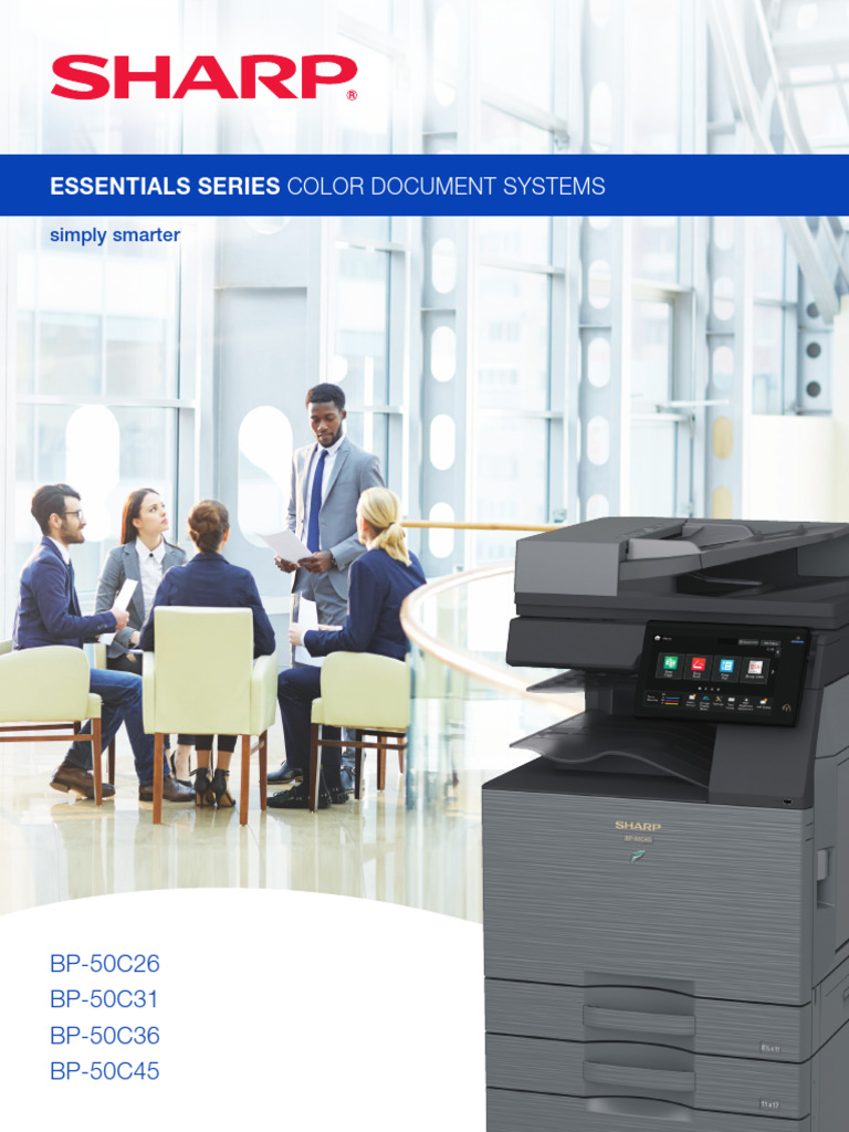 Sharp BP-50C26 Spec Sheet | PDF | Computer Security | Security