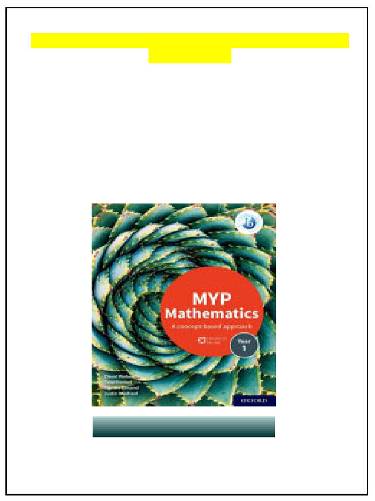 MYP Mathematics 1 (IB MYP SERIES) Torres-Skoumal Full Digital Chapters ...