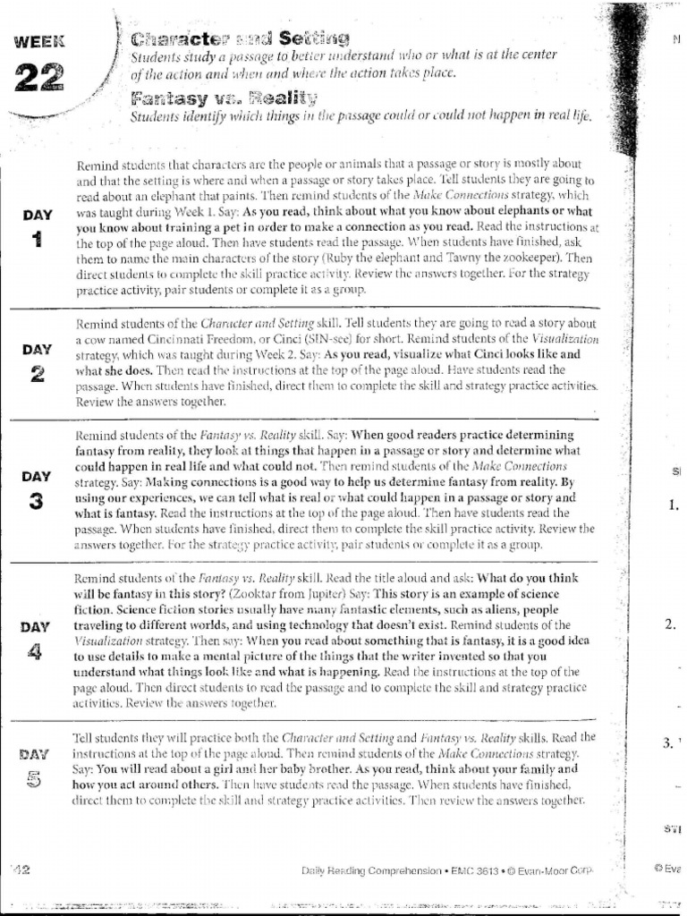 Daily Reading Comprehension 3 12 | PDF