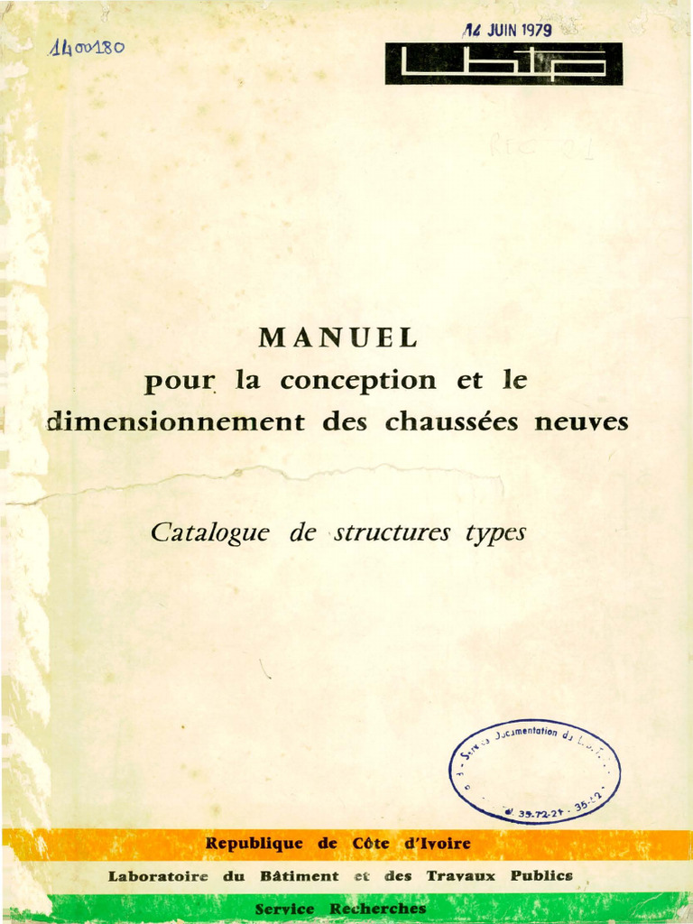 Rec21 - Manuel Pour La Conception Et Le Dimensionnement Des Chaussées ...