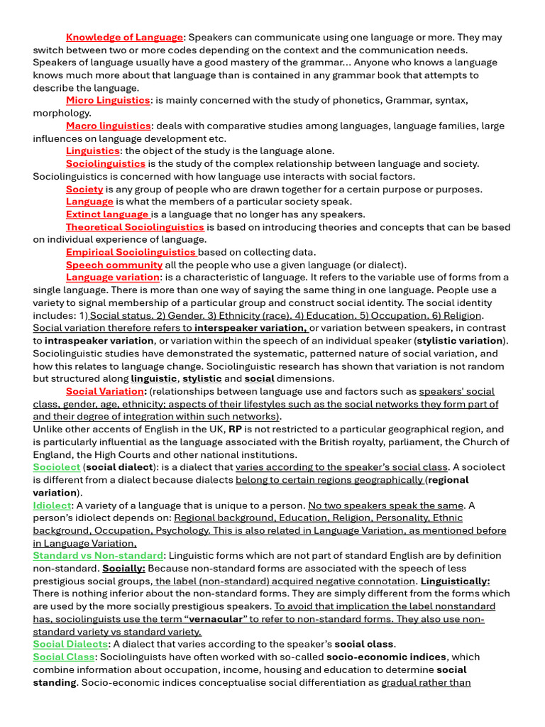 Understanding Language Variation and Sociolinguistics | PDF ...