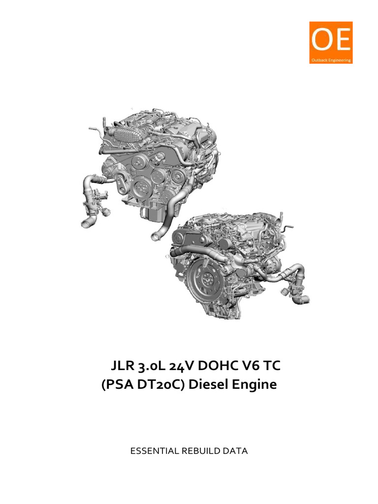 DT20C Engine Rebuild Specifications | PDF | Fuel Injection | Diesel Engine