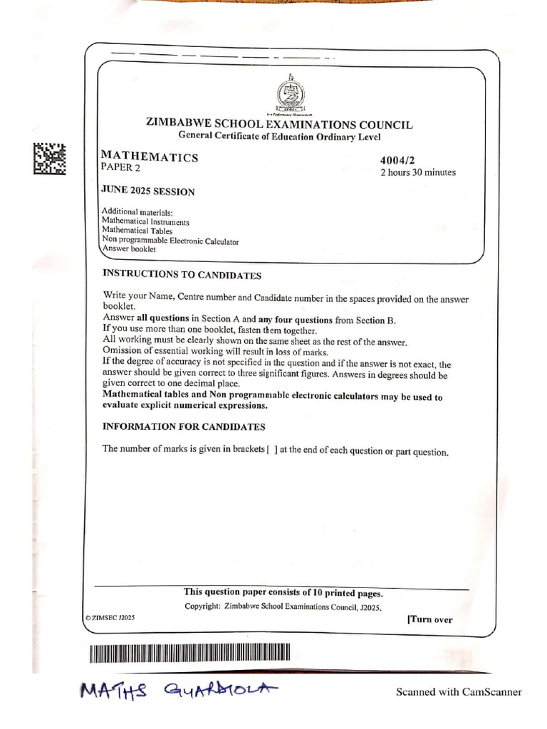 Maths P2 June 2025 | PDF