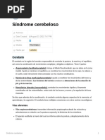 Síndromes Cerebelosos: Vermiano y Hemisferios | PDF | Cerebelo ...