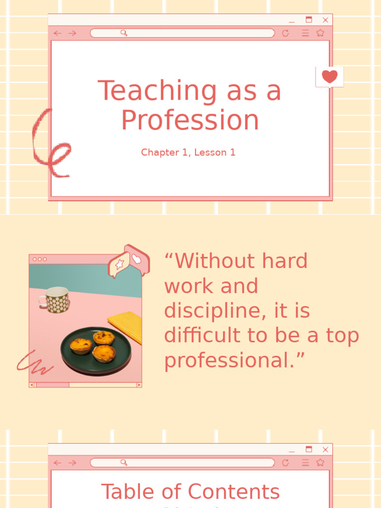 Elements of a Professional Teacher | PDF | Profession | Teachers