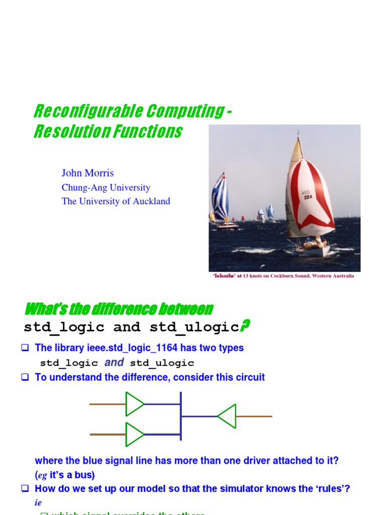 Resolution Functions | PDF | Vhdl | Function (Mathematics)