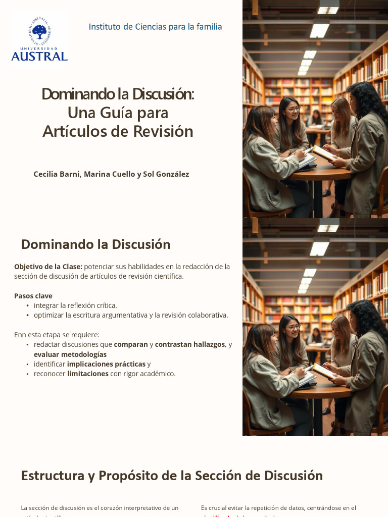 Dominando La Discusion Una Guia para Articulos de Revision | PDF ...