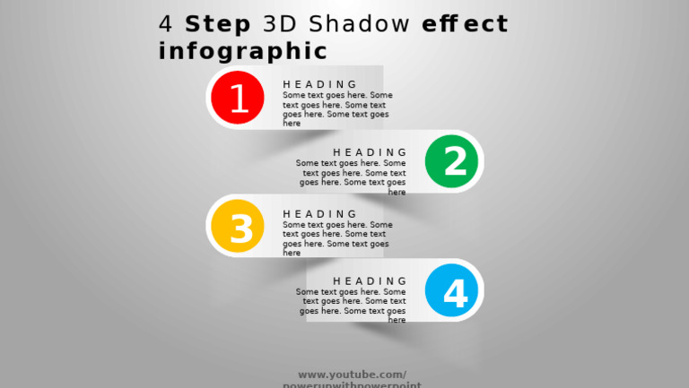 41.create 4 Step 3D Shadow Effect Infographic | PDF