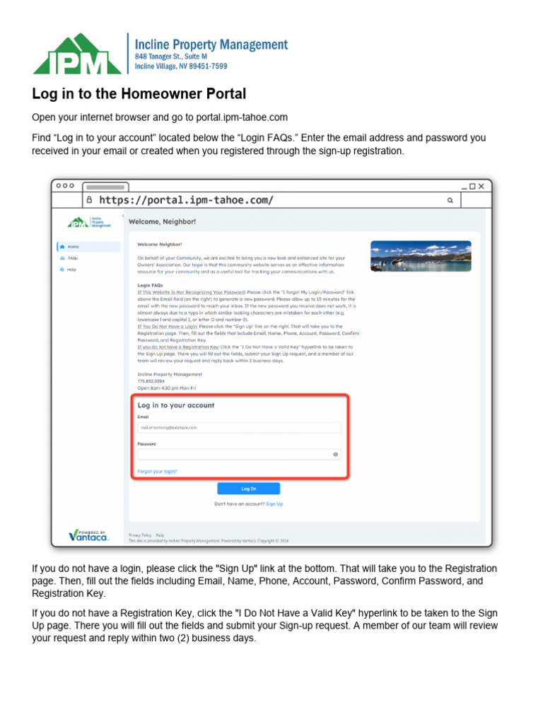 Portal Instructions - IPM | PDF | Password | Payments
