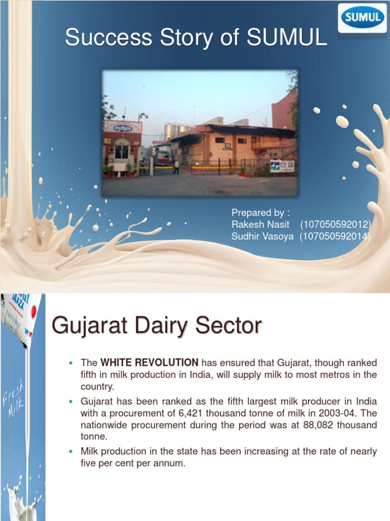 Success Story of SUMUL | PDF | Dairy | Gujarat