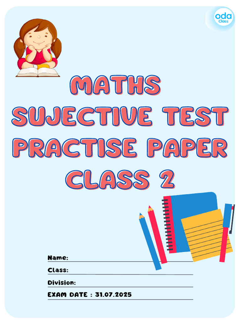 Maths Practise Sheet - Class 2 | PDF