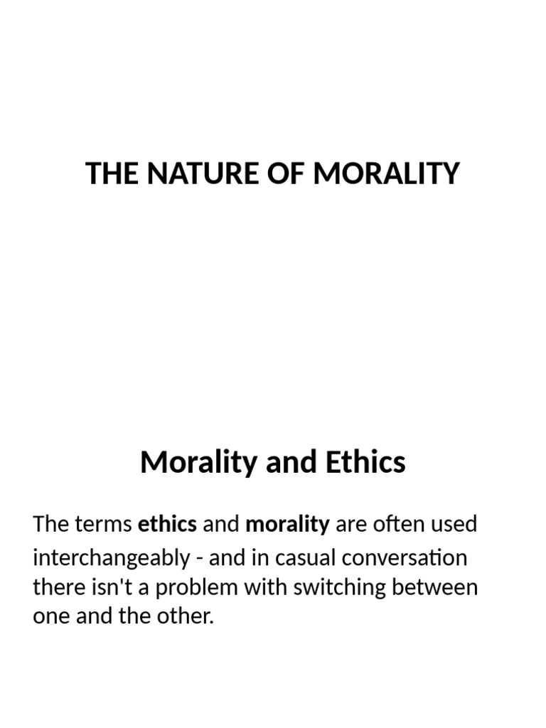 Understanding Morality and Ethics | PDF | Morality | Virtue