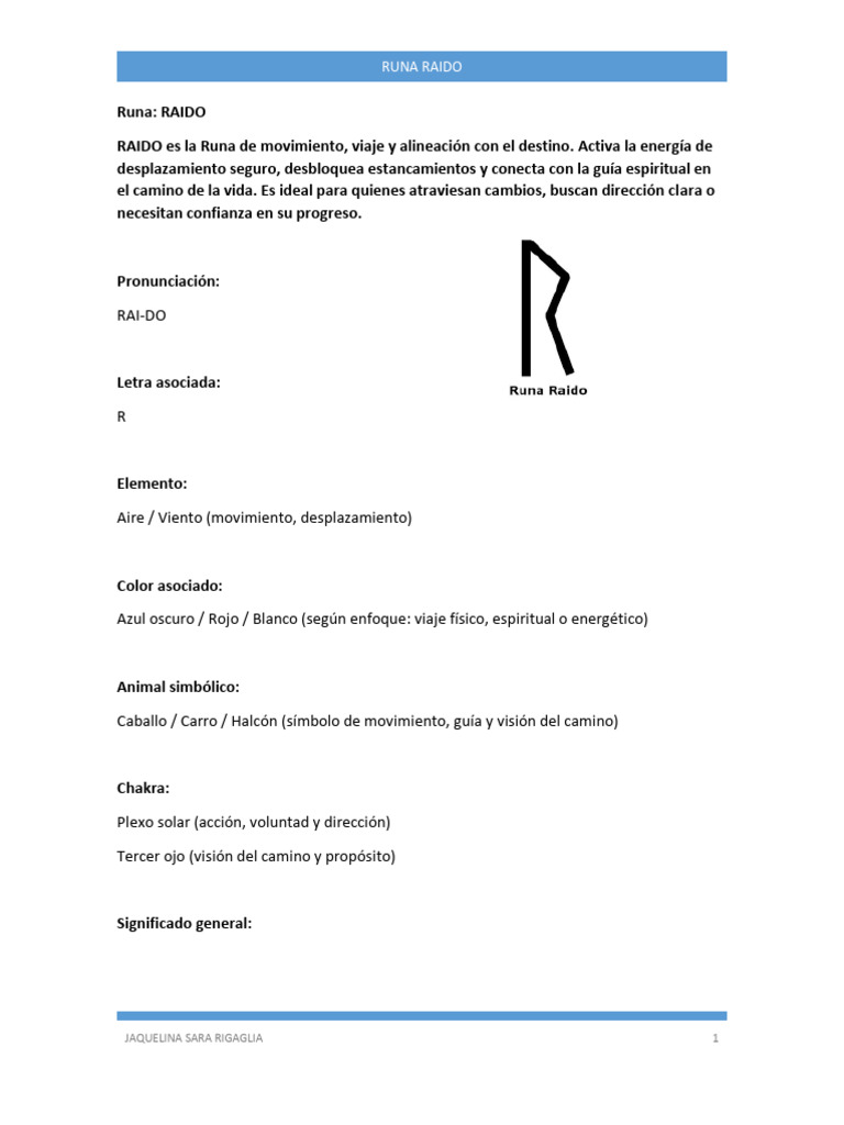 Runa Raido | PDF