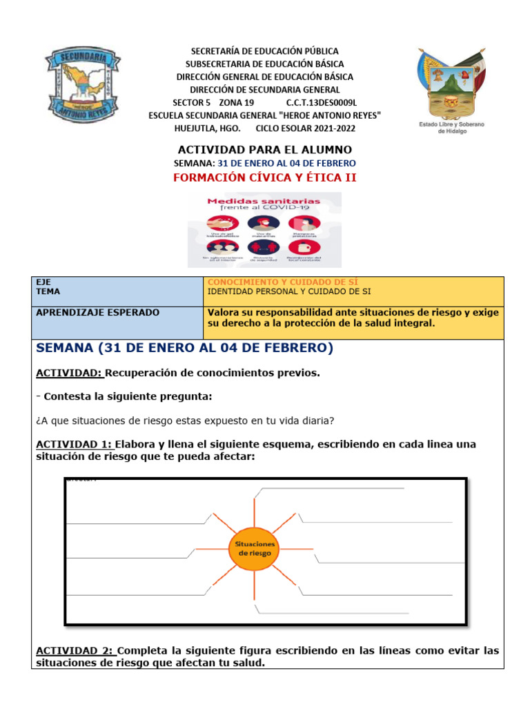 Actividad Alumno Fce2 (31 Enero Al 04 Febrero) | PDF