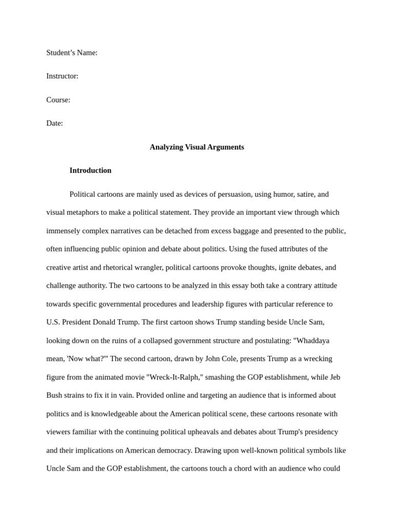 Analyzing Visual Arguments (MLA) | PDF | Rhetoric | Fallacy