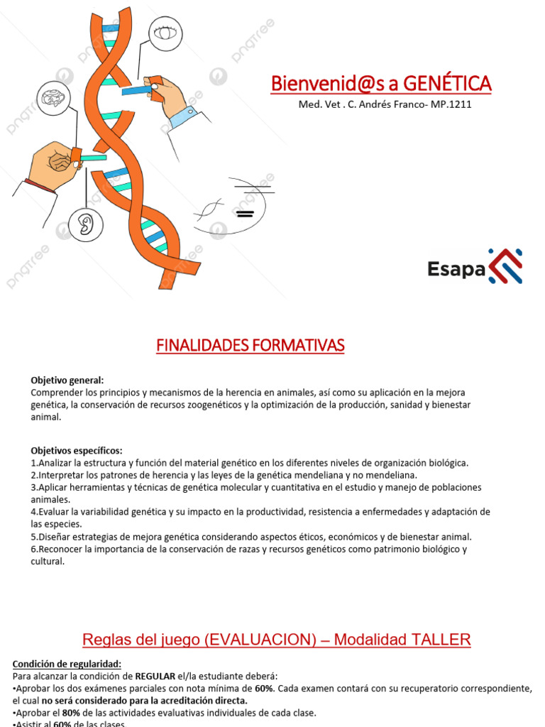 Introducción a la Genética Animal | PDF | Gene | Herencia