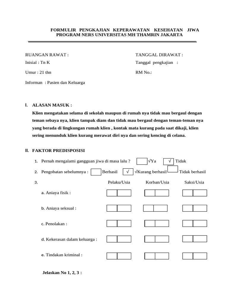 Askep Kep Jiwa Darmaan | PDF