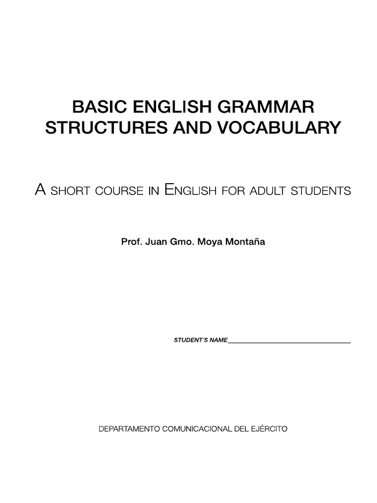 Basic English Grammar | PDF