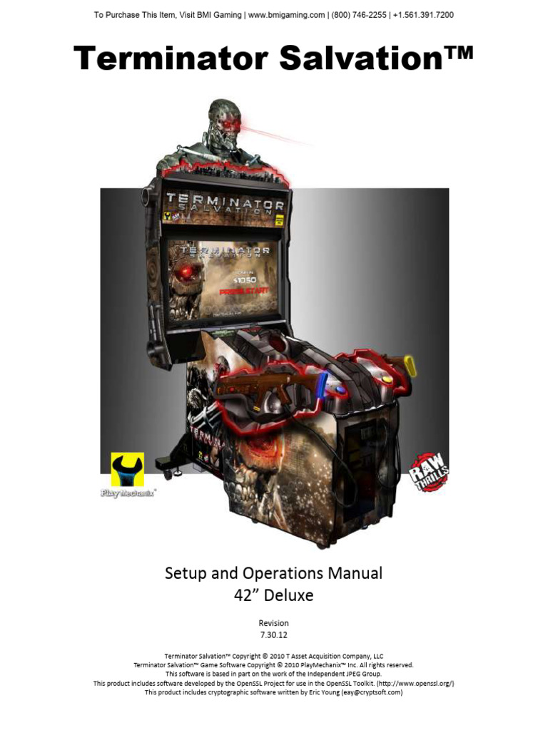 Terminator Salvation 42" Game Manual | PDF | United States Dollar ...