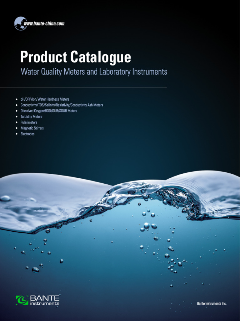 Water Quality Testing Instruments Catalog | PDF | Ph | Calibration