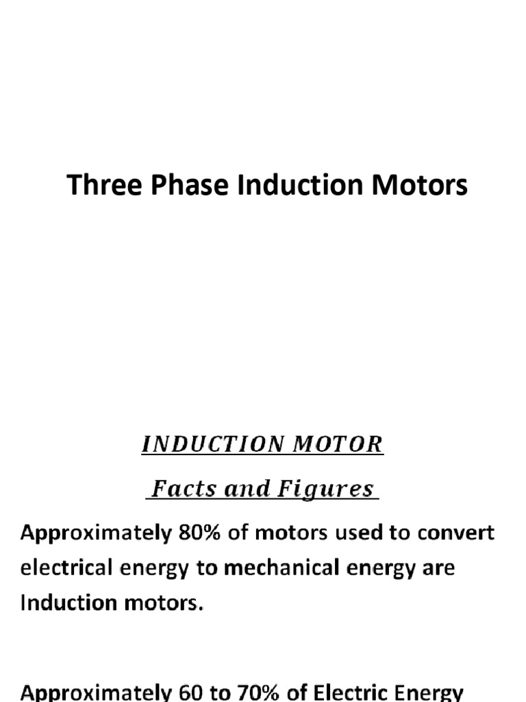 Three Phase Induction Motors | PDF