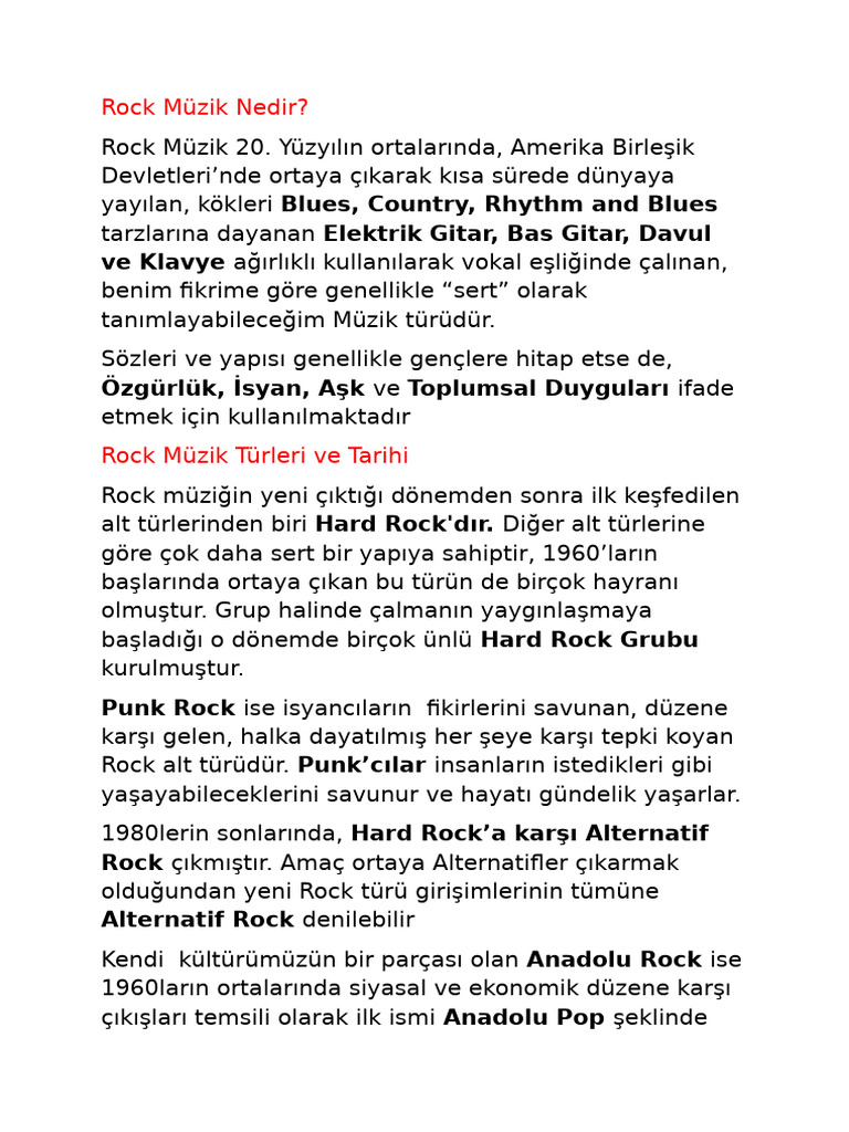 Rock | PDF