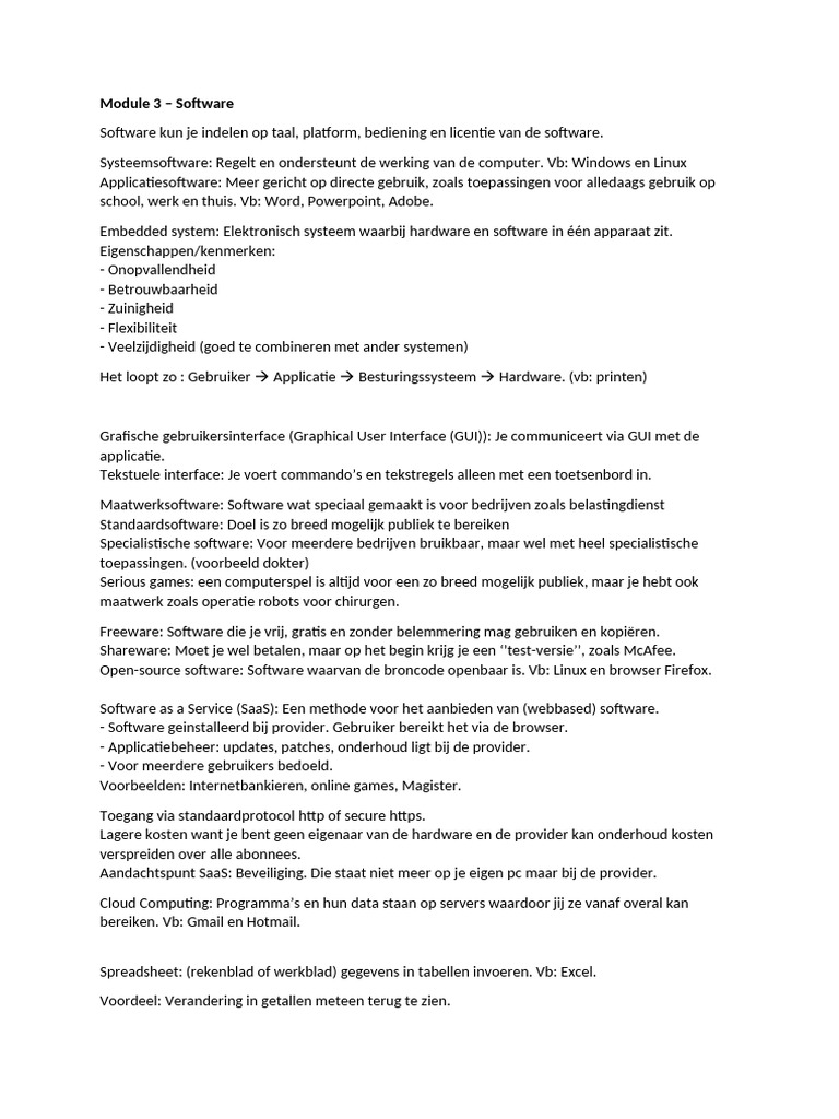 Samenvatting Module 3 | PDF
