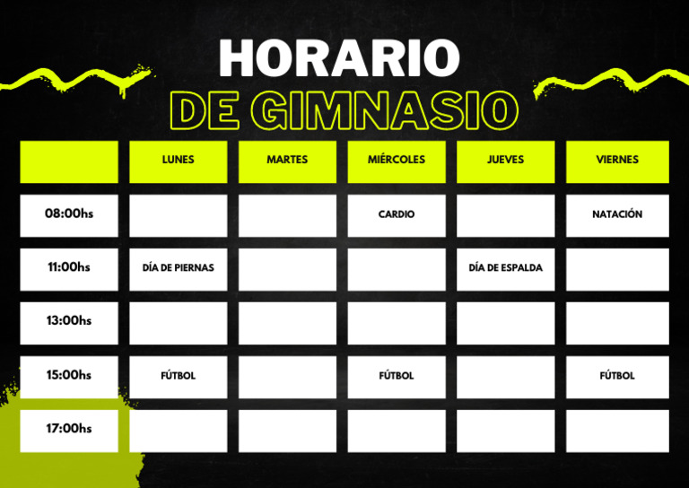 Horario Pal Gym | PDF