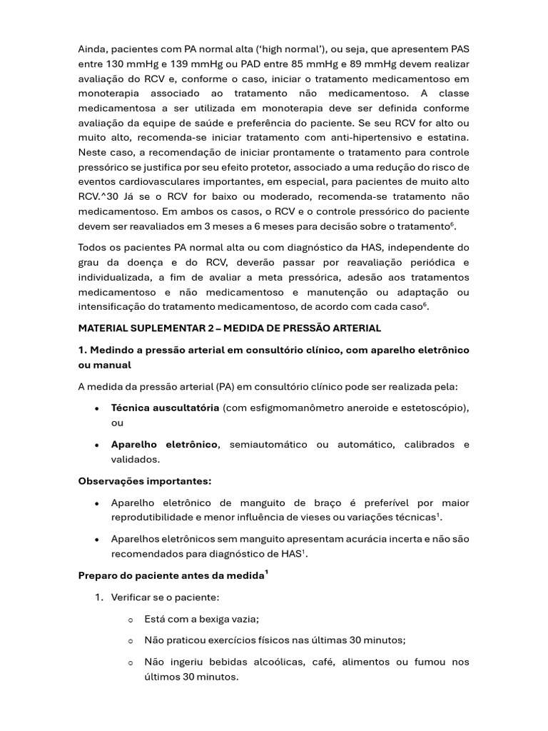 Mapa e MRPA na Avaliação da PA | PDF | Pressão sanguínea | Sistema ...