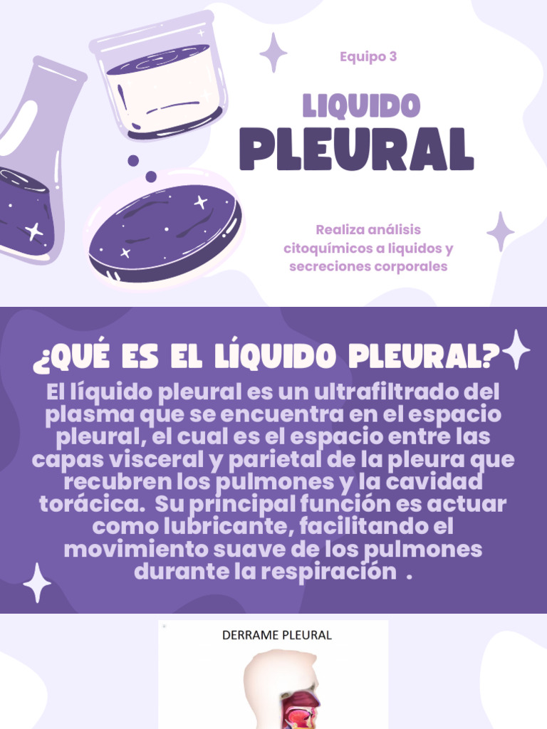 Análisis y Tipos de Líquido Pleural | PDF | Medicina CLINICA ...