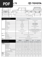 LC79 Pick-up Specifications Overview | PDF | Truck | Manual Transmission
