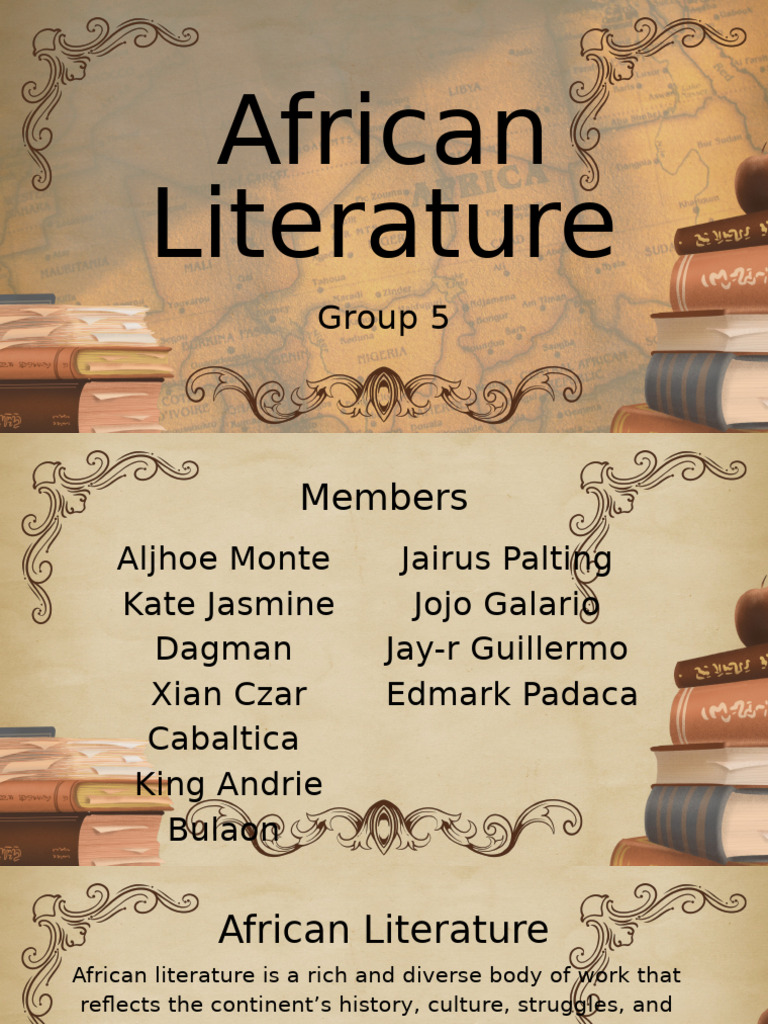 African Literature G5 | PDF | African Literature | Writing