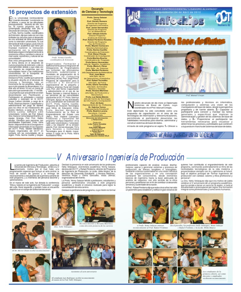 Infochip 82 | PDF | Ingeniería | Bases de datos