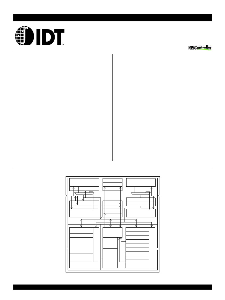 IDT79R4700 Processador | PDF | Cpu Cache | 64 Bit Computing