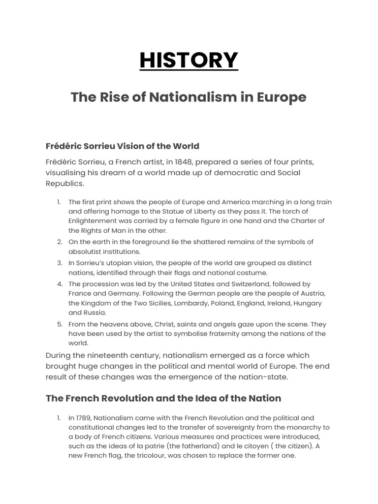 Rise of Nationalism in 19th Century Europe | PDF | Soil | Mahatma Gandhi
