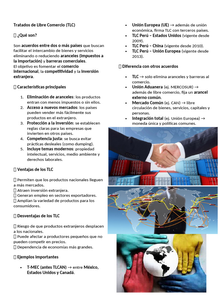 Beneficios y Desventajas de los TLC | PDF